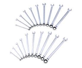 proto industrial tools 97006 blackhawk by proto 20 piece fractional metric xl non reversible ratcheting combination wrench set 12 point Atlantic Hardware Supply